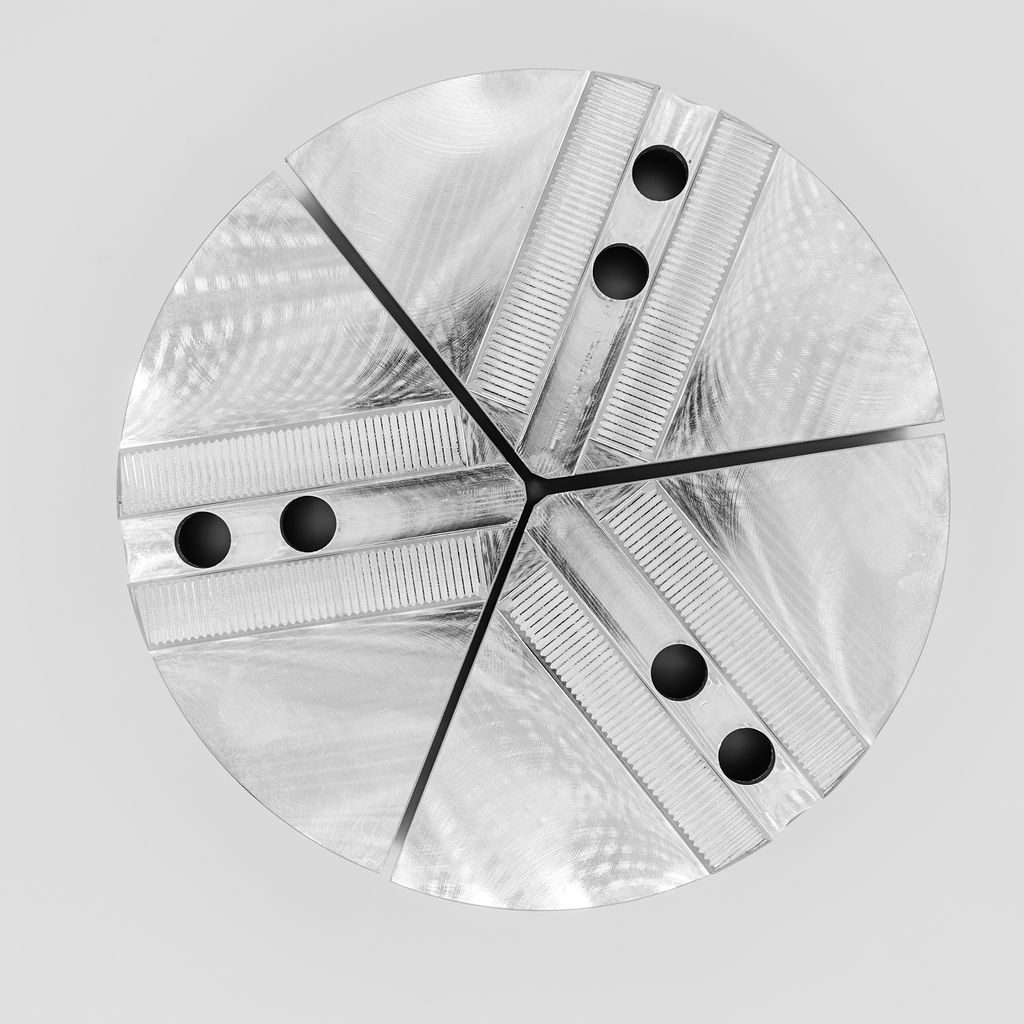 6" Full Grip Round Jaws 1.5MM X 60 Serrated For B-206 Type Chucks (2 ...